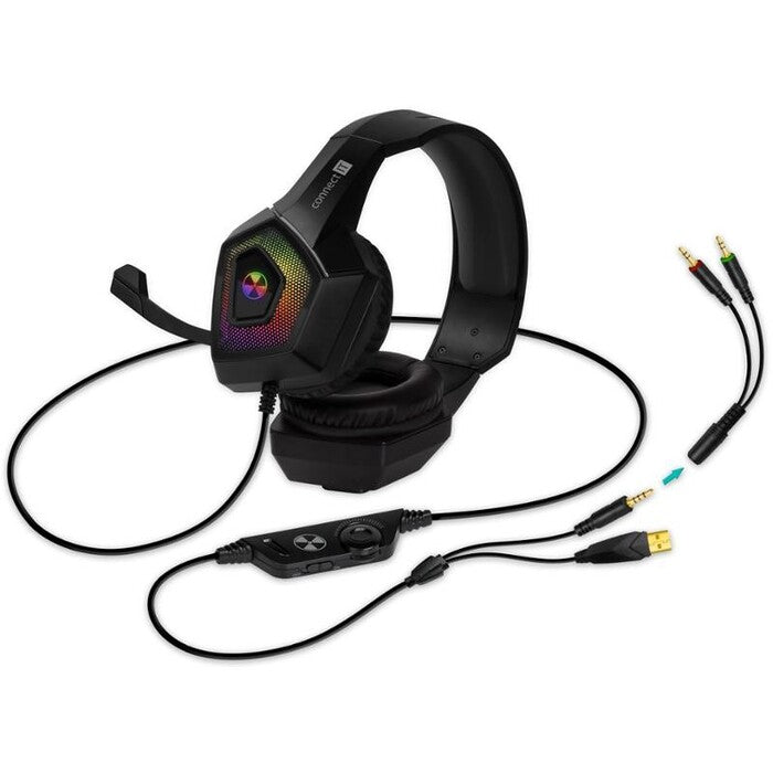 Herné Slúchadlá Connect It Battle Rgb Ed 3 Chp 5600 Bk Okay Sk
